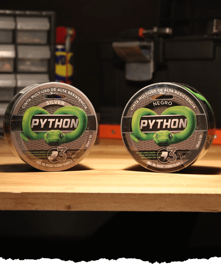 Python | La cinta adhesiva tricapa multiuso de alta resistencia.